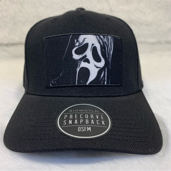Bioworld | Accessories | Scream Movie Ghostface Patch Precurve Snapback ...